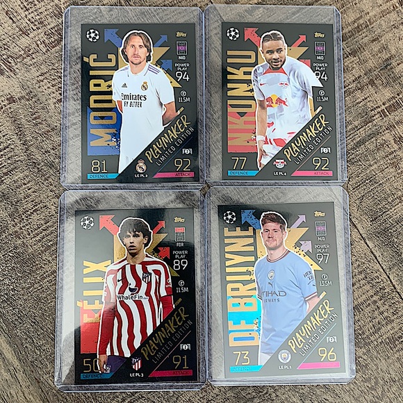 Topps | Toys | 4 Play Makers Limited Edition Topps Match Attax Cards ...